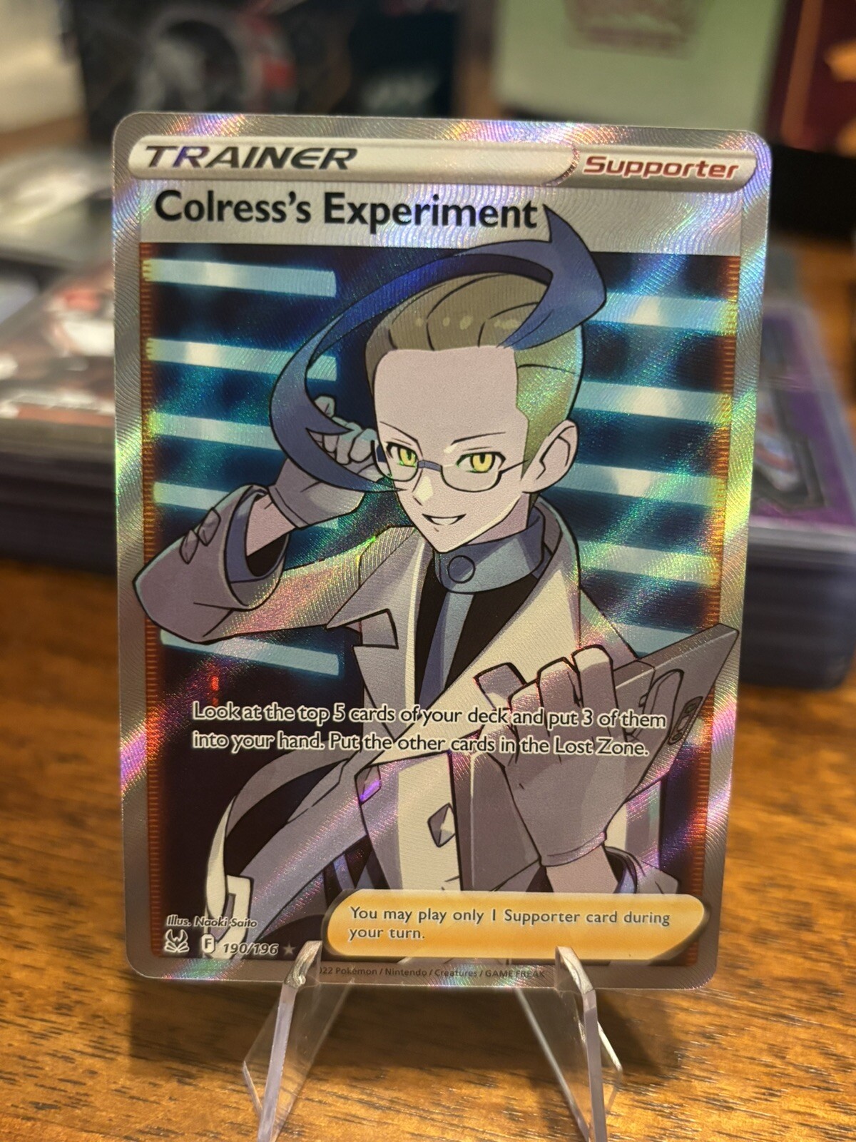 Pokémon TCG Colress's Experiment Sword & Shield - Lost Origin 190/196 ...
