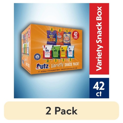 (2 pack) New 42 ct Utz Variety Snack Pack Box | eBay