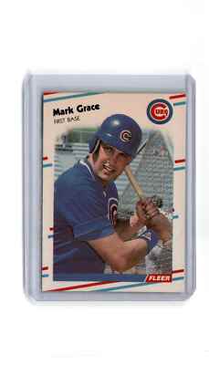 1988 Fleer Update Mark Grace Rookie Chicago Cubs #U-77 | eBay