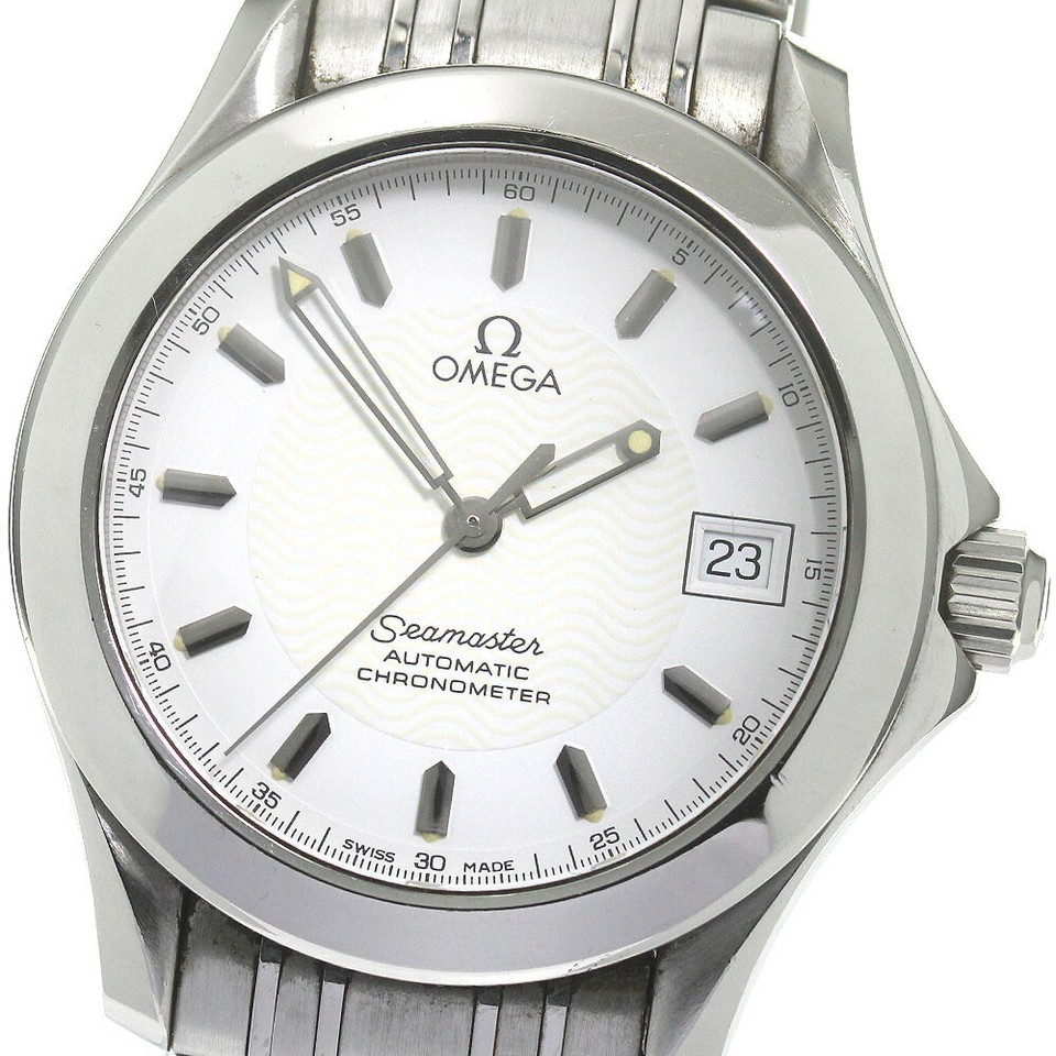 OMEGA 2501.21 Seamaster 120 Date Automatic Men's Wristwatches White ...