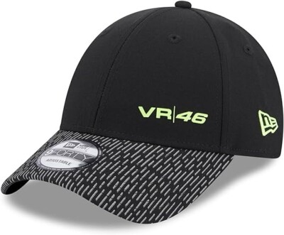 New Era VR46 9Forty Reflective Visor Black Baseball Cap Adjustable | eBay