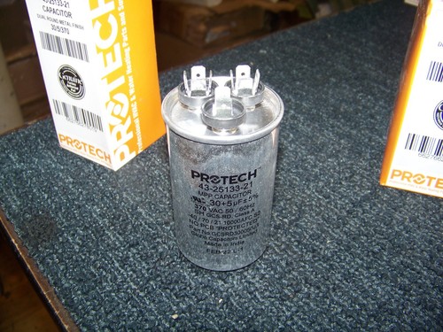Protech Dual Round Capacitor Metal Finish 30/5/370 43-25133-21 New | eBay