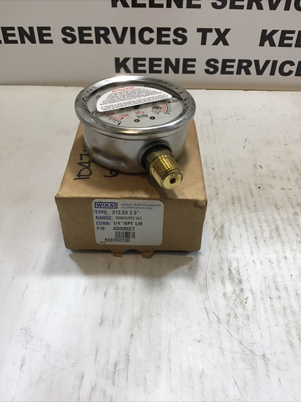 Wikai Pressure Gauge Type: 213.53 2.5” P/N 433527 | eBay