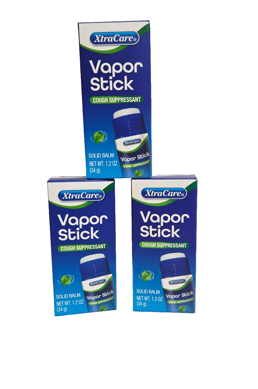 XtraCare Vapor Stick 1.25 oz – Non-Medicated, Menthol Scented (3-Pack ...
