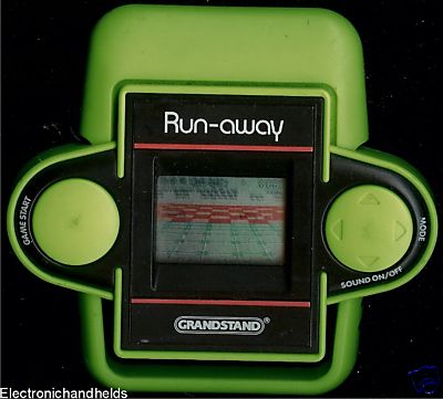 80s GRANDSTAND RUN AWAY ELECTRONIC HANDHELD LCD GAME VINTAGE 1980S ...