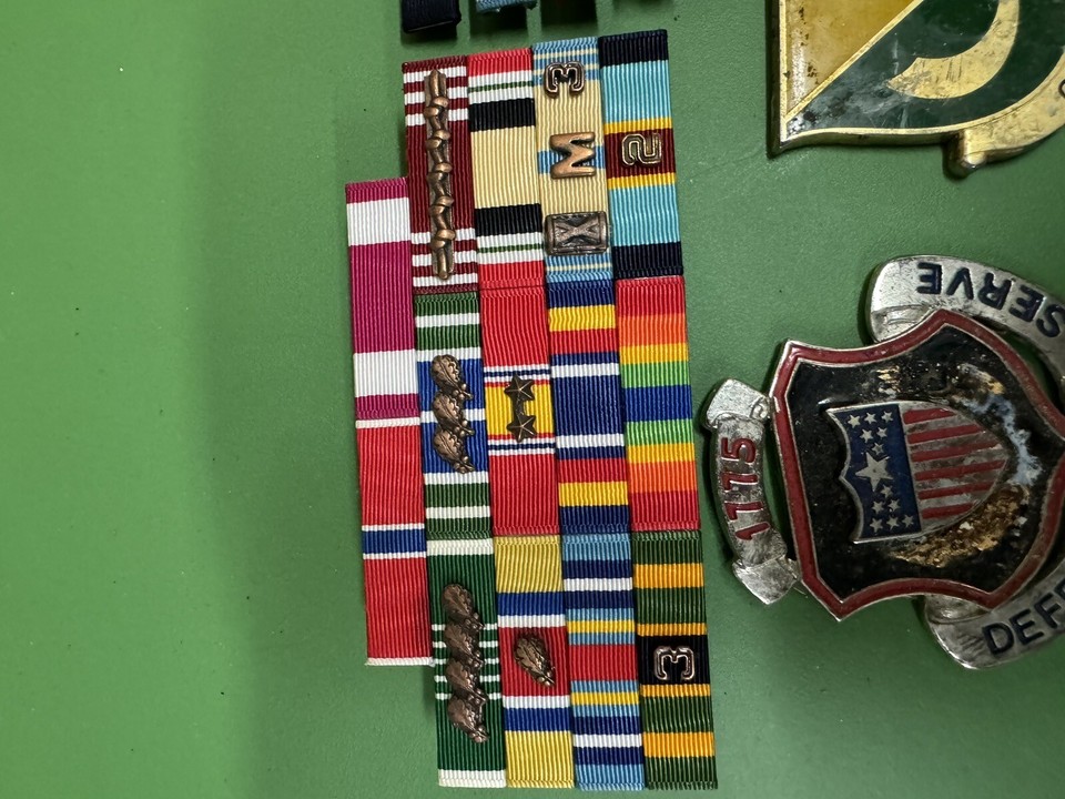 Vintage Military Ribbons, Pins And Badges | eBay