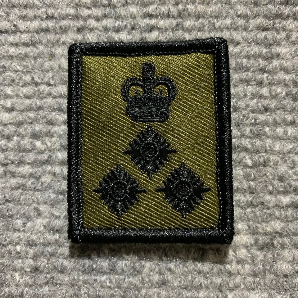 British Army Style Olive Green Rank Patch Hook & Loop Back, Lcpl, Cpl ...