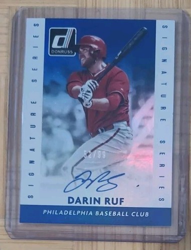 2015 Panini Donruss Signature Series Blue /99 Darin Ruf #84 Auto | eBay