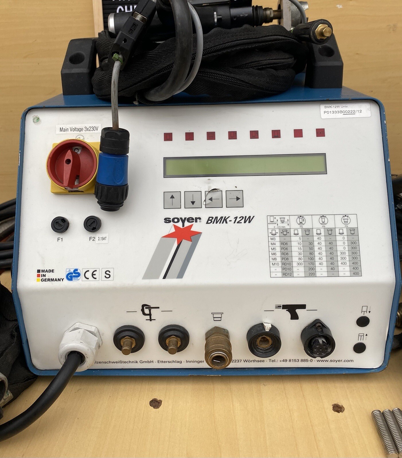 Soyer BMK 12W Stud Welder & DA Welding Gun PH-3N PS-3K | eBay