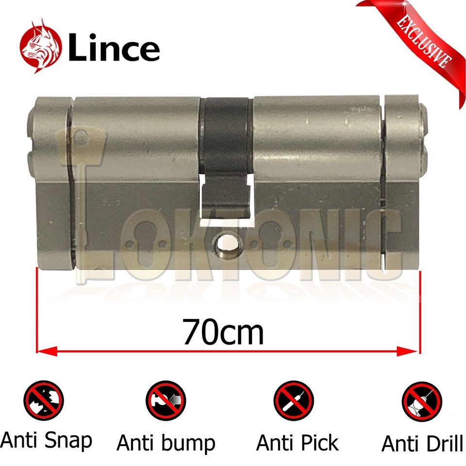 Lince High Security Euro Cylinder Composite Door Lock Anti Snap Bump ...