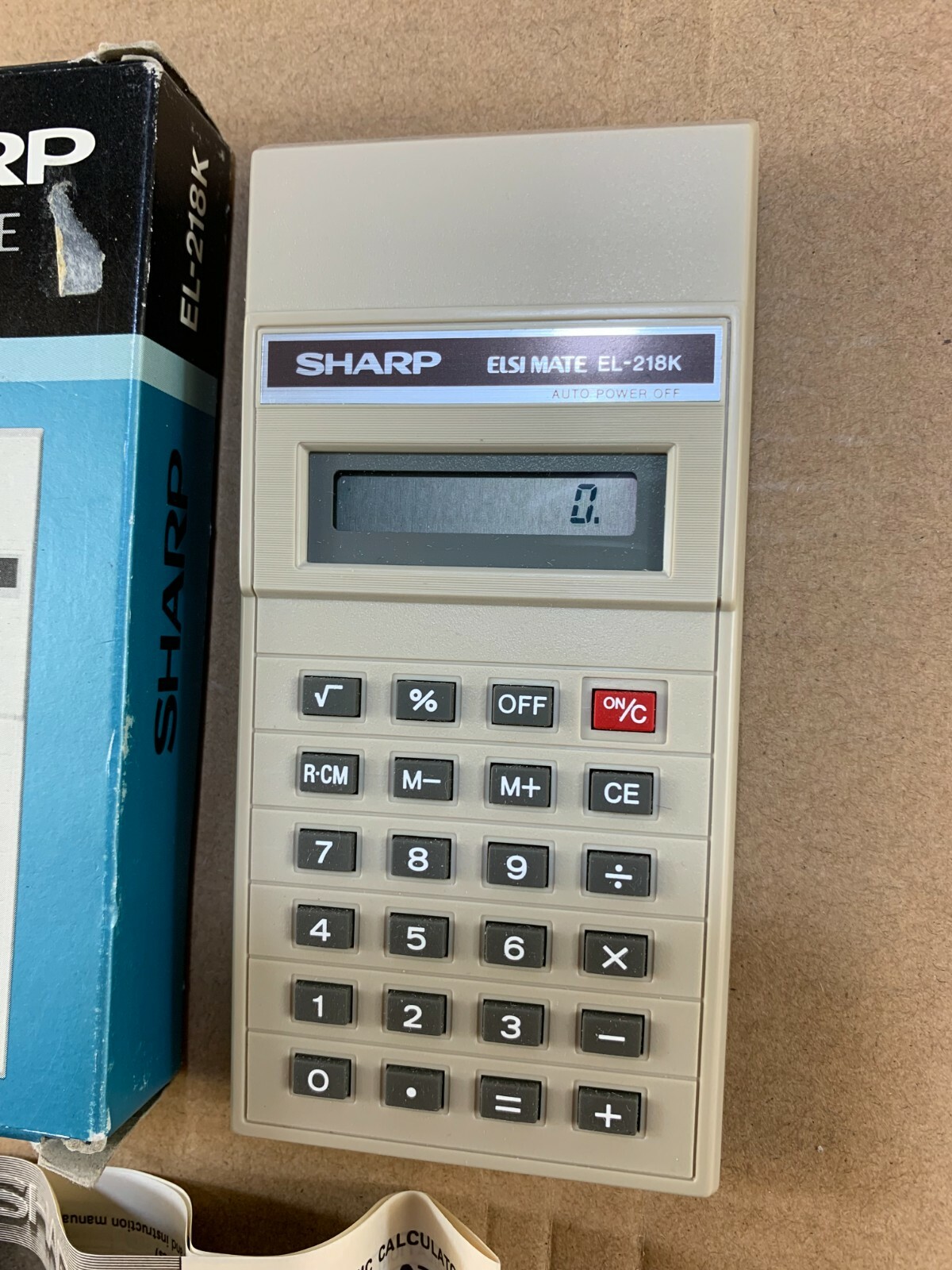 Vintage Sharp Elsi Mate Calculator New in Box Math Office Desk ...