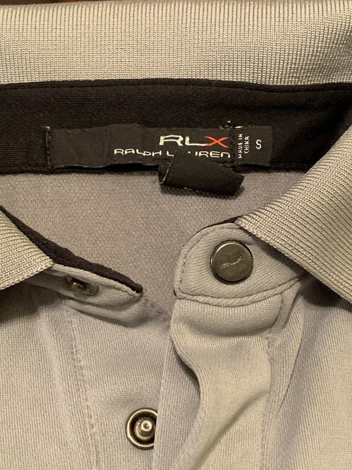 Ralph Lauren RLX Gent’s Size Small Custom Fit Polo Shirt Light Gray | eBay