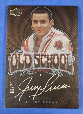2013-14 JERRY LUCAS AUTOGRAPHED UPPER DECK BLACK OLD SCHOOL #65/75 | eBay