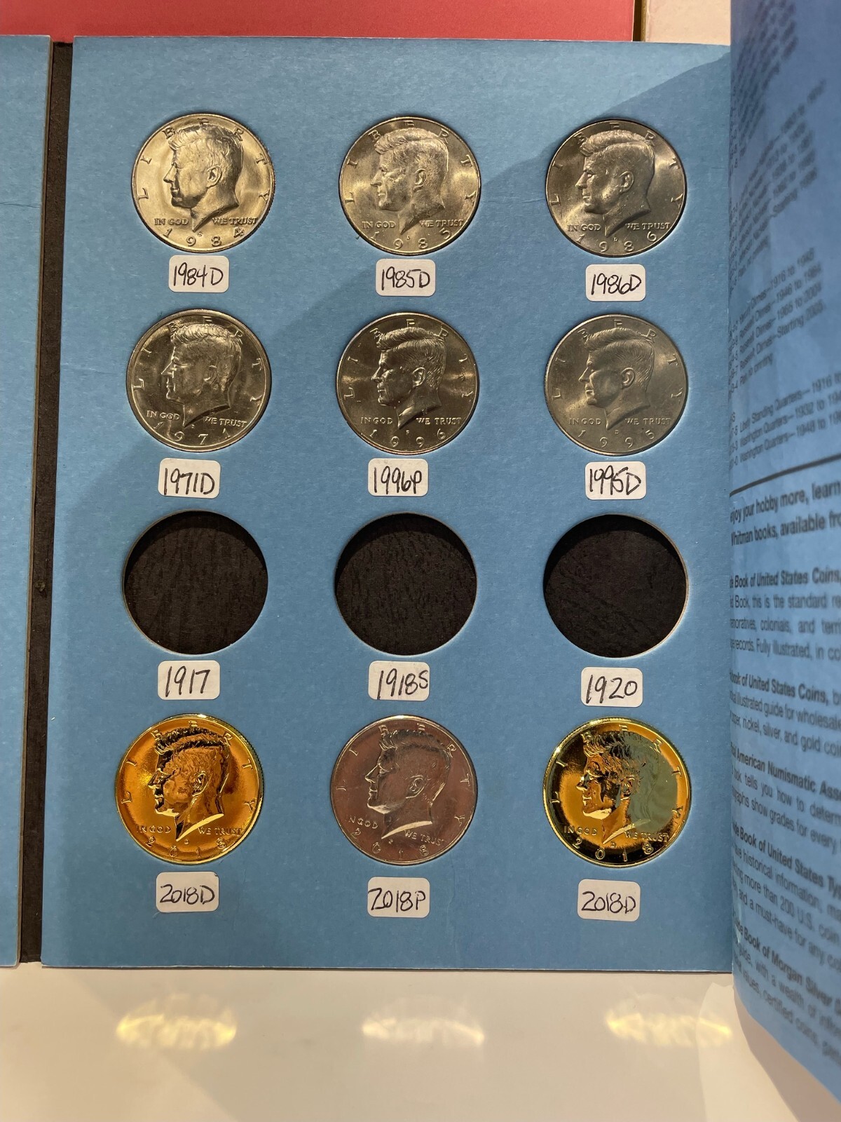 2 Whitman Coin Books of Half Dollars P & D READ DESCRIPTION | eBay