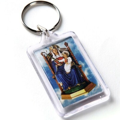 45x70MM ACRYLIC CLEAR PLASTIC KEYRINGS PASSPORT PHOTO KEYCHAIN CRAFT ...