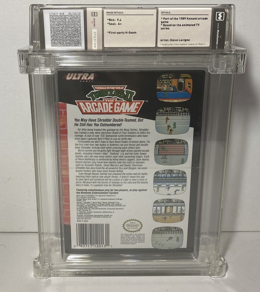 Ultra Games Teenage Mutant Ninja Turtles II The Arcade Game | Nintendo ...