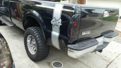 4x4 truck bed stripe decal fits ford chevy dodge toyota rear graphic ...