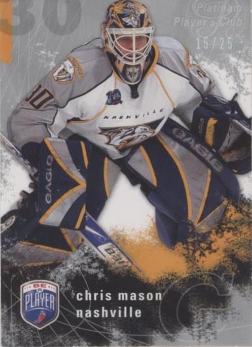 2007-08 Upper Deck Be a Player - Chris Mason #110 Platinum Player's ...
