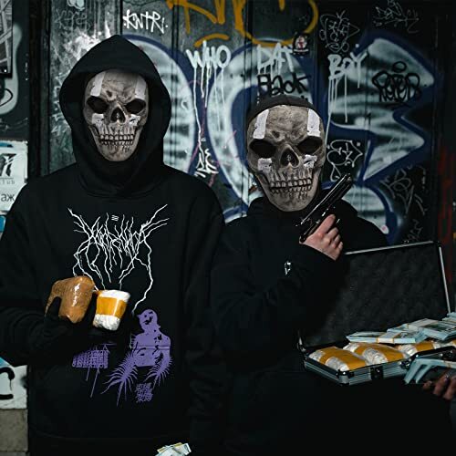 Cod Ghost Mask MW2 Skull Skeleton Latex Full Head Mask Latex Skull Mask ...