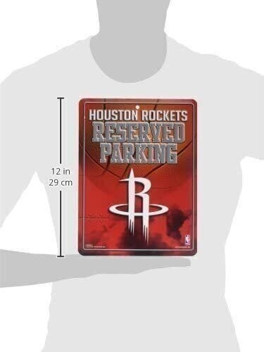 Houston Rockets Premium Metal Wall Parking Sign, 8.5x11 Inch, Primary ...