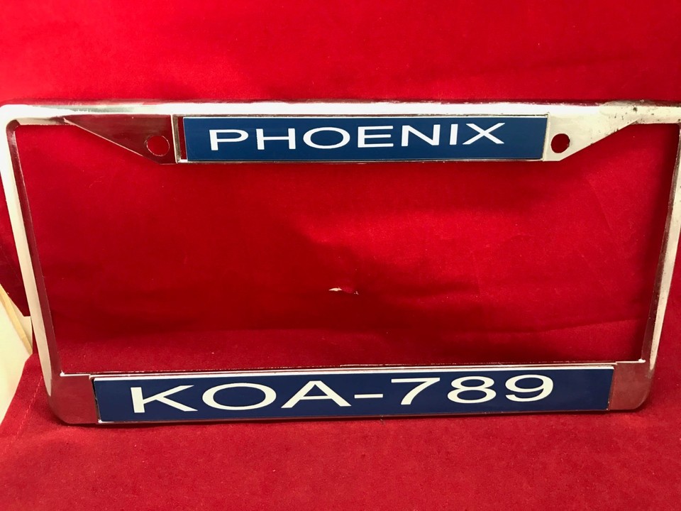 Custom Personalized Engraved Chrome License Plate Frame Metal High ...