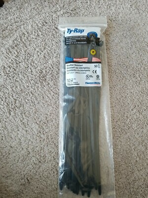Thomas & Betts Ty-Rap TY527MX 120lb BLACK UV 50/BAG | eBay