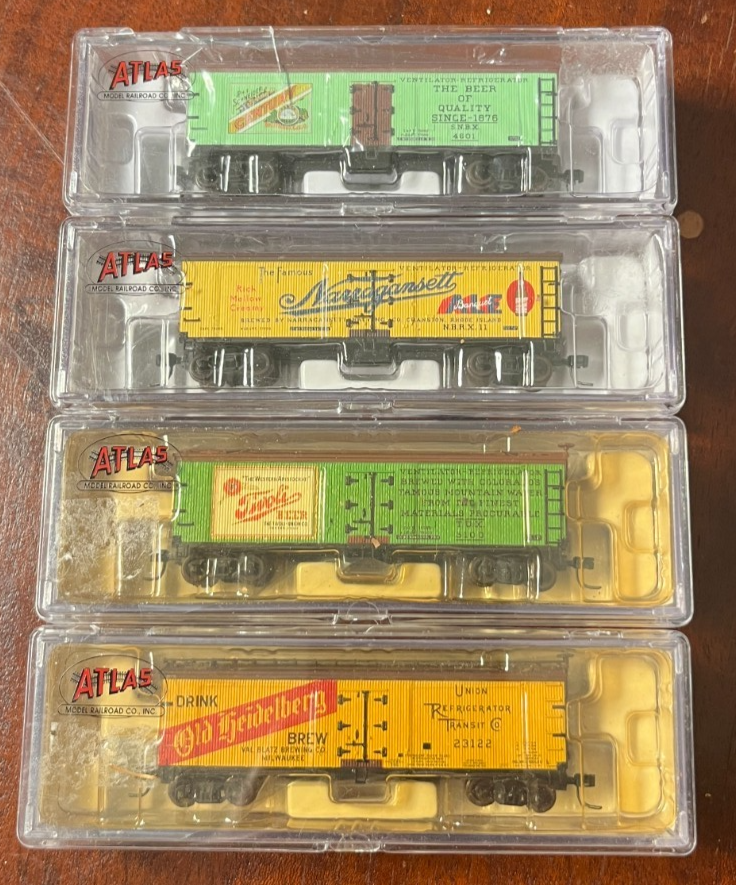 Lot of 4 Atlas N Scale Beer Reefer Cars with Original Boxes | eBay