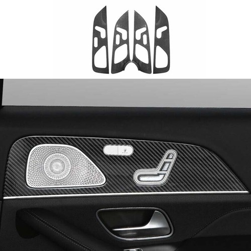 Cover Trim Dry Carbon Fiber 2020-2022 Interior Door Handle Fit For Benz ...
