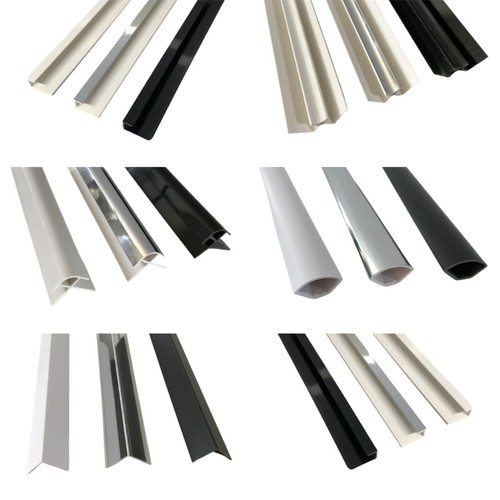 Trim For Bathroom Cladding Wall Panels PVC Shower End Cap Corners 10mm ...