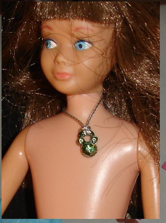 vintage barbie Ken doll jewelry ribbon string necklace pendant or ...
