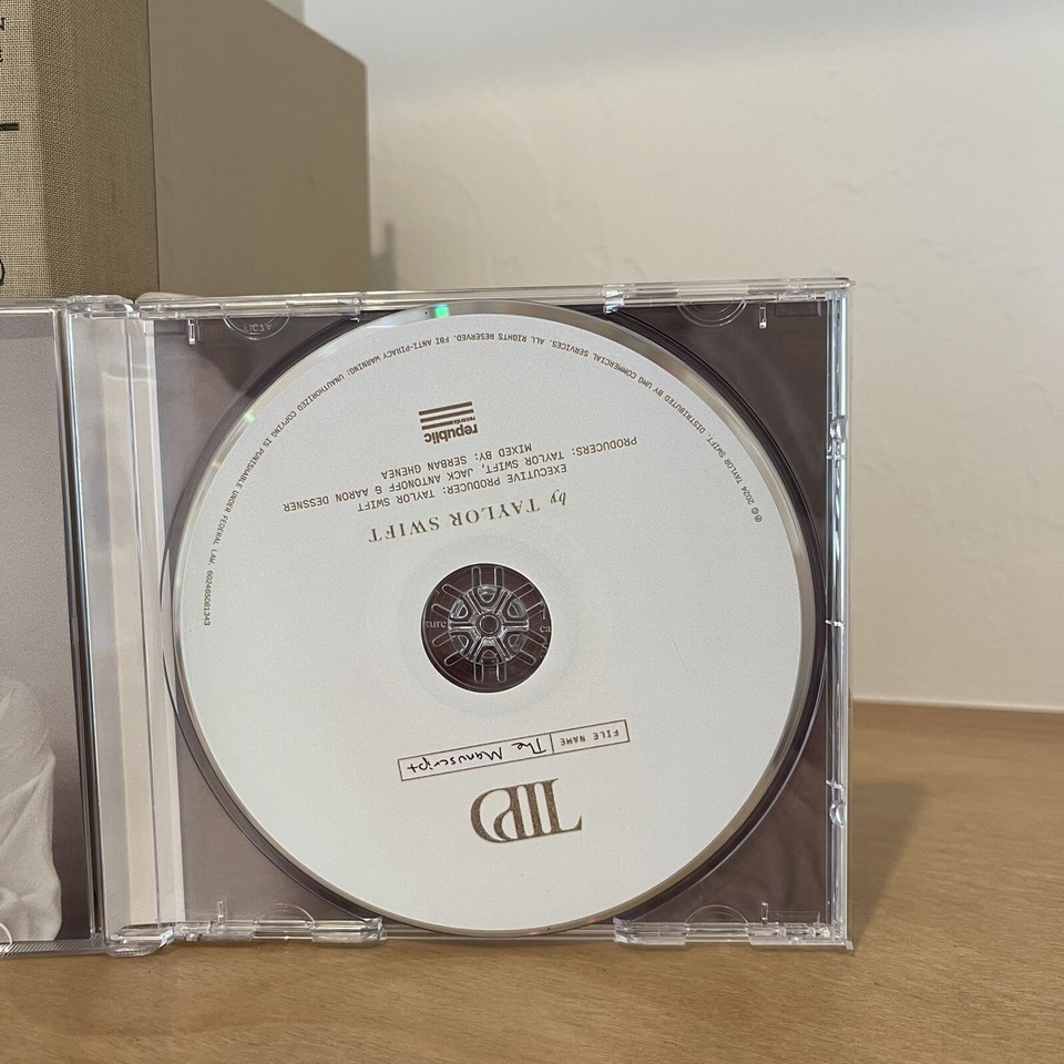 Taylor Swift The Tortured Poets Department TTPD Manuscript Signed ...