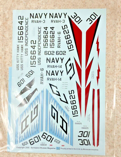 1:48 Aerospace Modeler Magazine decals Trumpeter Vigilante | eBay