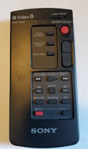 Original SONY RMT-502 Remote Control for Video 8 HandyCam. (D) | eBay