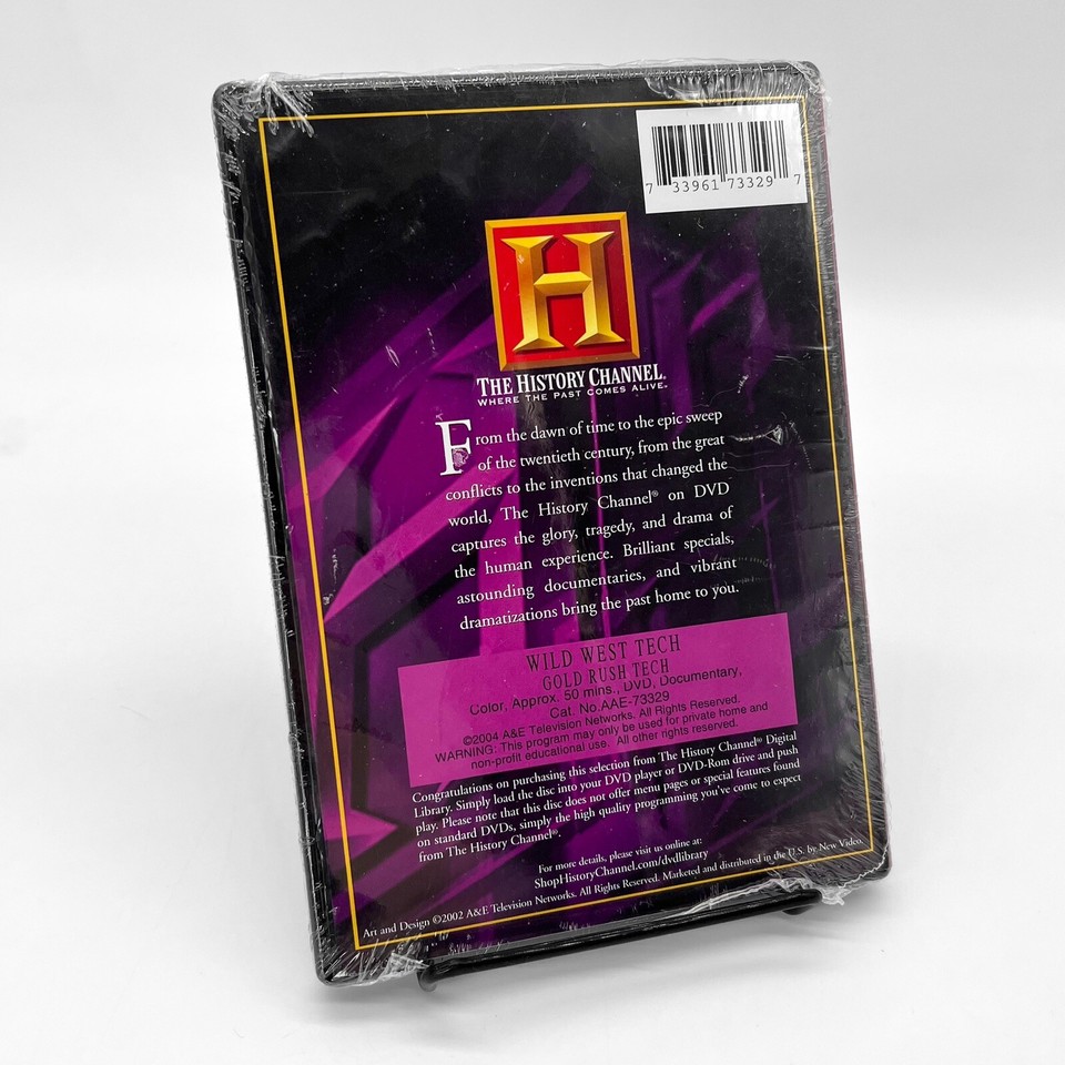 New | History Channel Wild West Tech: Gold Rush Mining Miners DVD ...
