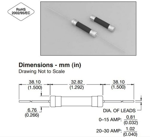1PC Bussman MDA-15-R Time Delay Fuse 250V,15A,6.3mm x 32mm | eBay