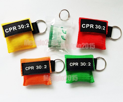 CPR MASK WITH KEYCHAIN CPR FACE SHIELD AED CPR LIFE KEY WRITING CPR 30: ...