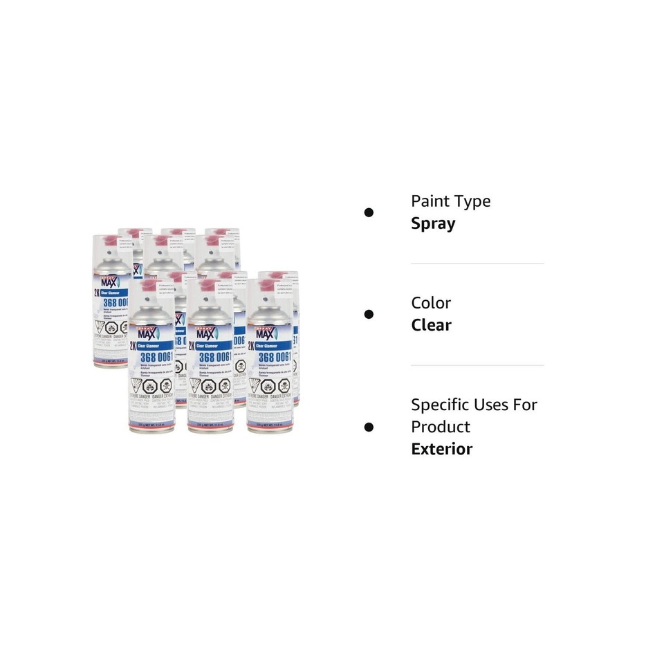 SprayMax 3680061 2K Glamour High Gloss Aerosol Clear 879910000178| eBay
