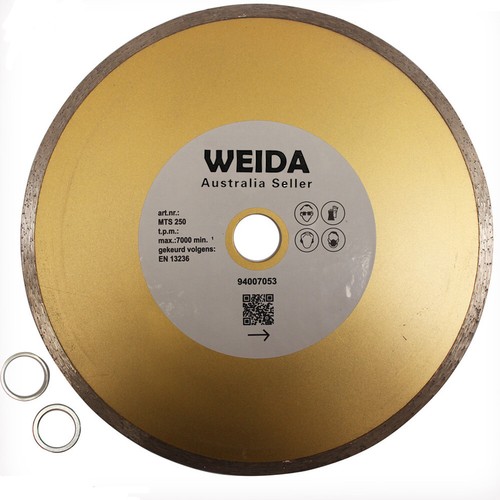 2x Diamond Cutting Wheel Continuous Wet 254mm 10" Saw Blade Disc 2.4*5. ...