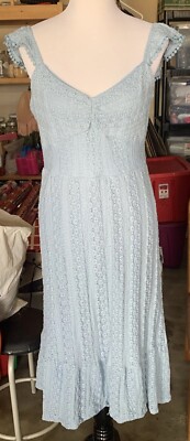 Lily Rose Brand Baby Blue Lacey long maxi sundress Size XXL ...