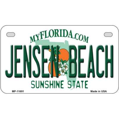 Jensen Beach Florida State Novelty Motorcycle License Plate Tag MP ...