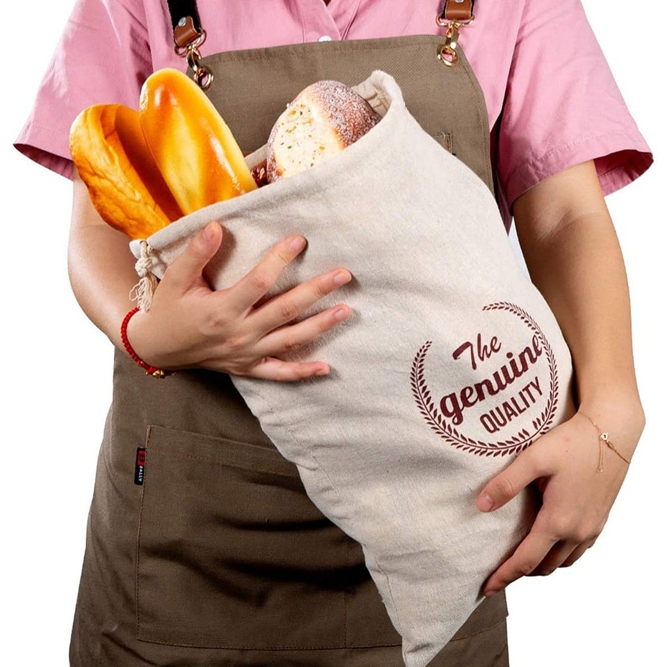 Cloth Bread Bags Eco-friendly Reusable for Homemade Linen Sourdough ...