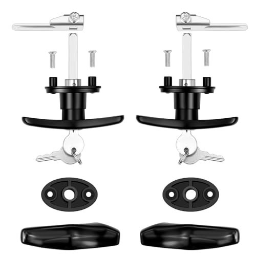 Universal Truck Cap T-Handle Lock Set - Matching Key Alike for Camper ...