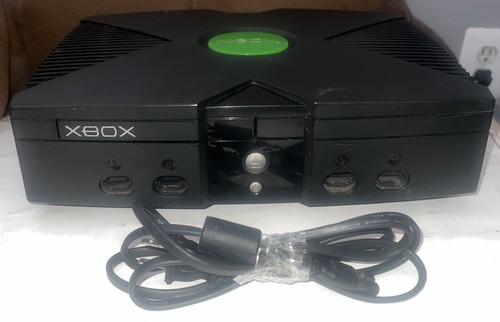 Microsoft Xbox OG Black Console with Power Cord Tested Working. | eBay