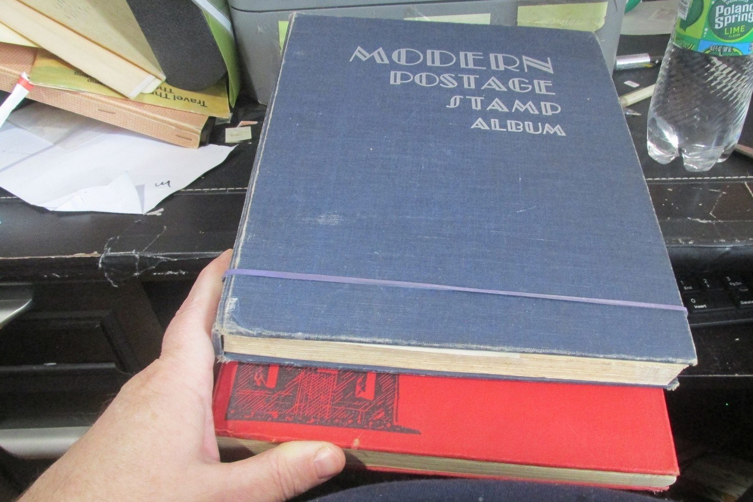 Lot of 2 antique Scott Modern albums with many stamps (circa 1940's) | eBay