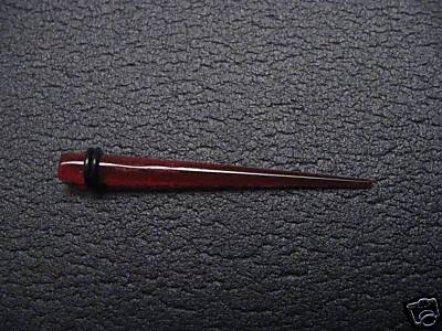 Body Piercing Taper 6g Acrylic 6 gauge RED expander | eBay
