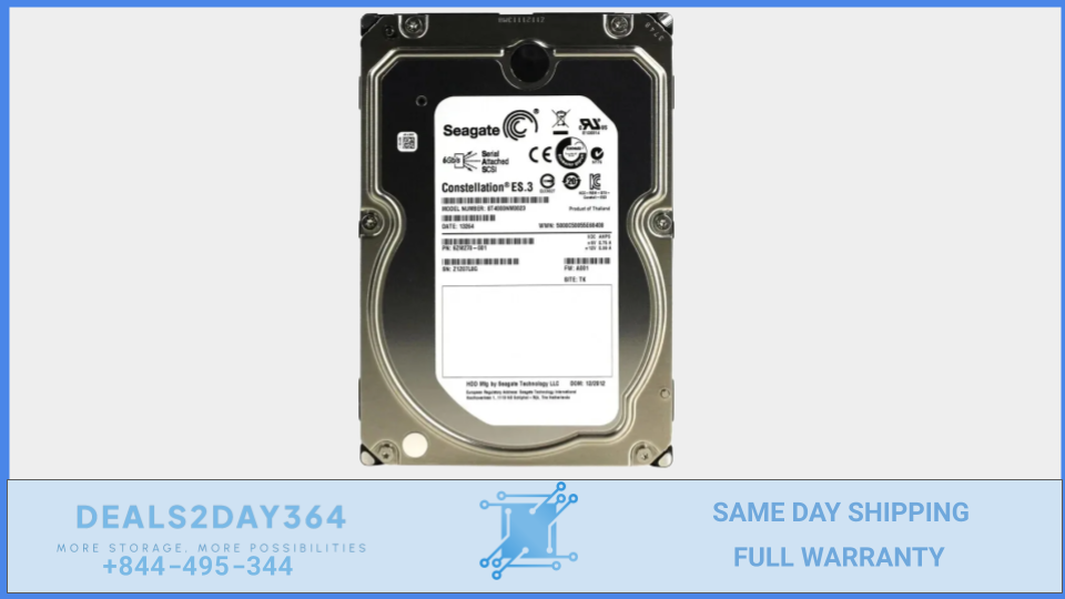 ST4000NM0023 Seagate CONSTELLATION 4TB 7200RPM 6Gbps 3.5" SAS HDD Hard Drive | eBay