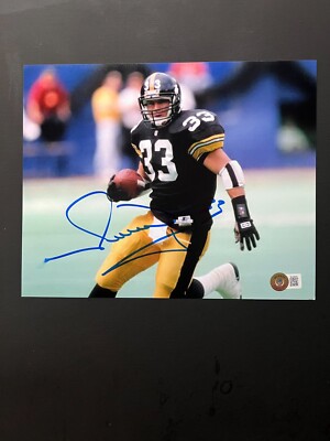 Merril Hoge classic signed autographed Steelers rb 8x10 photo Beckett ...