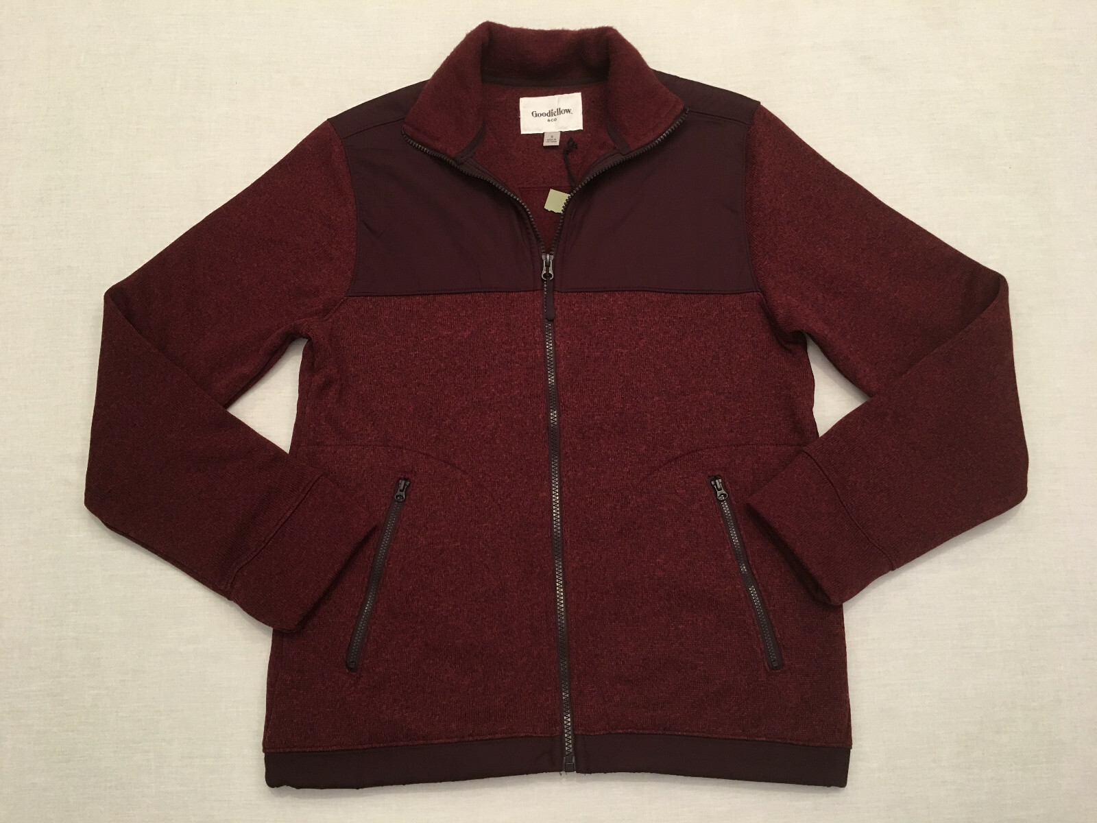 Goodfellow & Co Mens Various Colors Zip Sweater Fleece Shirt Jacket ...