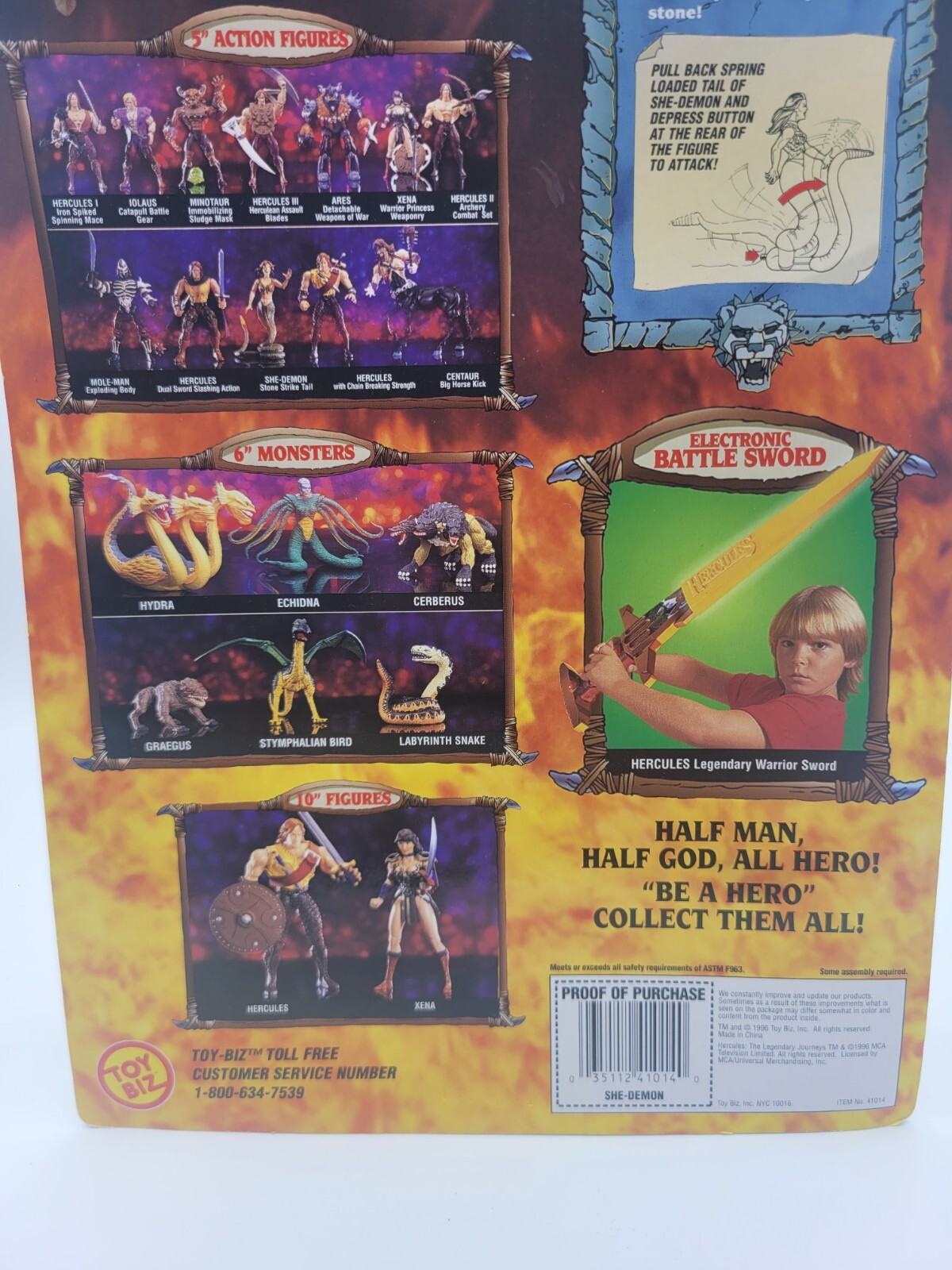 Hercules the Legendary Journeys SHE-DEMON action figure ToyBiz 1996 ...