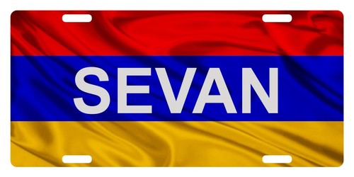 Armenia Flag Car Aluminum License Plate Armenian Emblem Sevan | eBay